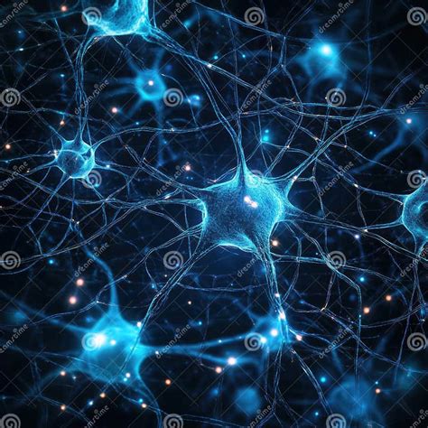 Neurons Interconnected In A Vibrant Network Showcasing Activity Within