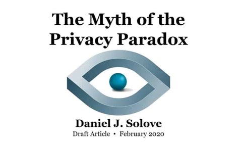 The Myth Of The Privacy Paradox