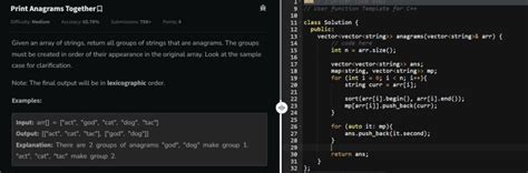 Dhruv Ladani On Linkedin Problemsolving Anagrams Geeksforgeeks
