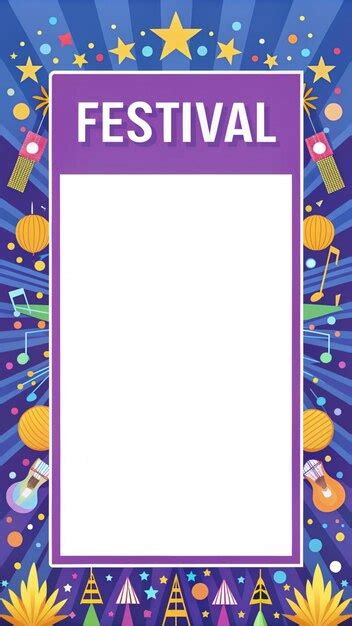 보라색 배경을 가진 보라색 포스터 음악 노트와 다채로운 프리미엄 Ai 생성 이미지