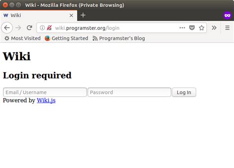 Deploy Your Own Wiki With Wikijs And Docker Programsters Blog