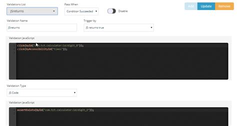 validation workbench examples