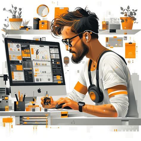 Software Developer Bioinformatics Specialist Art Premium Ai Generated