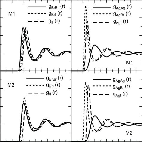 Partial Radial Distribution Functions Around A Cation Right And