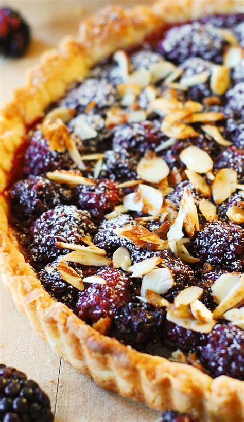 Blackberry Tart With Toasted Almonds Summer Dessert Recipes Tart