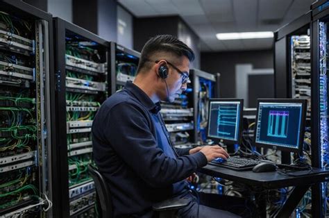 Network Or Mainframe Infrastructure Premium Ai Generated Image Network Or Mainframe Infrastructure Premium Ai Generated Image