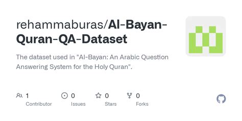 Github Rehammaburasal Bayan Quran Qa Dataset The Dataset Used In Al Bayan An Arabic