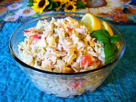 Deli Style Imitation Crab Seafood Salad Recipe By Lynne Cookeatshare