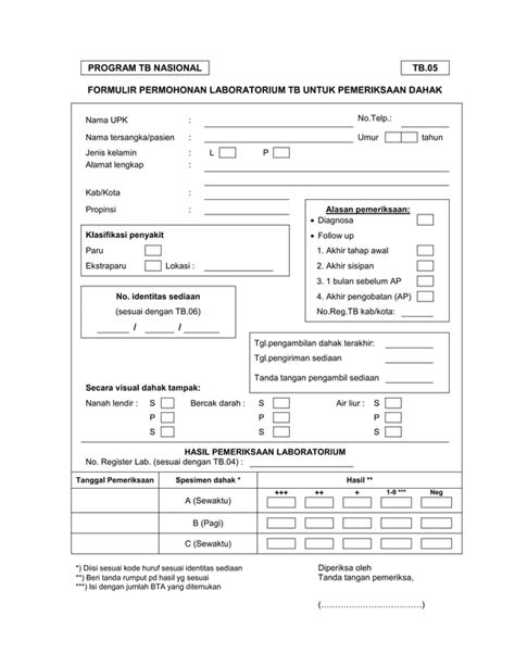 Pemeriksaan Tb Dahak Pdf