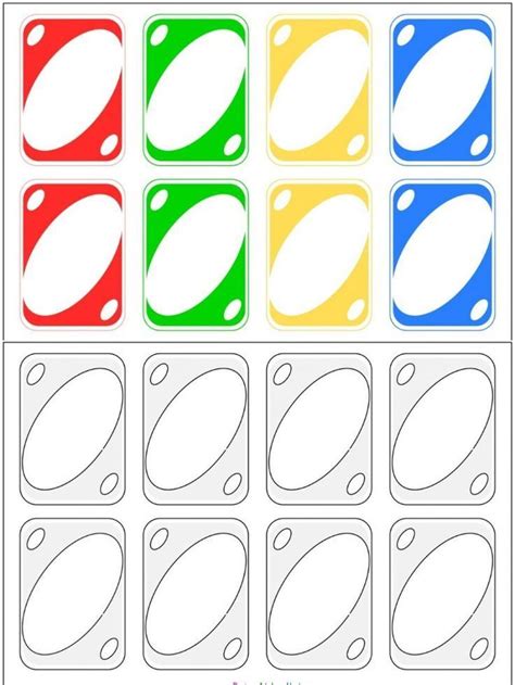 Uno Cards Template Playing Cards