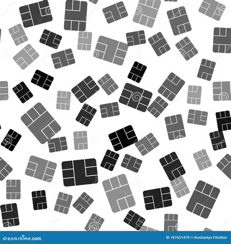 白色背景上带芯片图标隔离无缝图案的黑色信用卡 非接触式支付 矢量插图 向量例证 插画 包括有 电路 概念 187651479