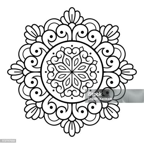 헤나 멘디 문신 장식에 대한 꽃 만다라의 형태로 원형 패턴 민족 동양 스타일의 장식 장식 개요 낙서 손 그리기 벡터 그림입니다 강렬하고 밝은 색상에 대한 스톡 벡터 아트 및