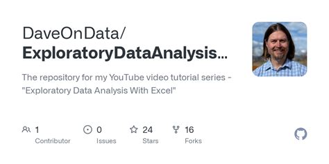 GitHub DaveOnData ExploratoryDataAnalysisWithExcel The Repository