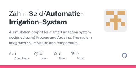 Github Zahir Seidautomatic Irrigation System A Simulation Project For A Smart Irrigation