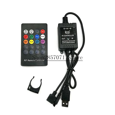 Usb Rgb Controller Strip Light Music Ir 20 Keys Ir Remote Controller For 3528 5050 Rgb Led Strip