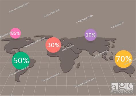 world map with colorful pointers vector illustration stock vector