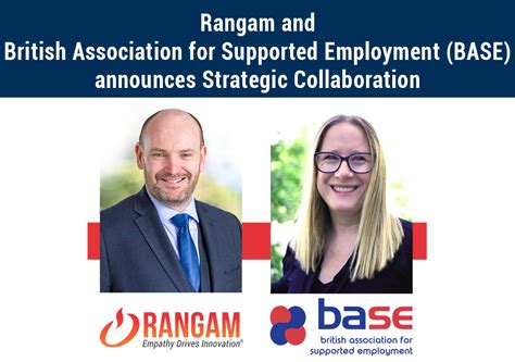 rangam and british association for supported employment base to