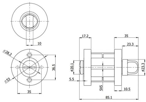 Jta5504 Jigtech Round Bathroom Thumb Turn And Release In Matt Black