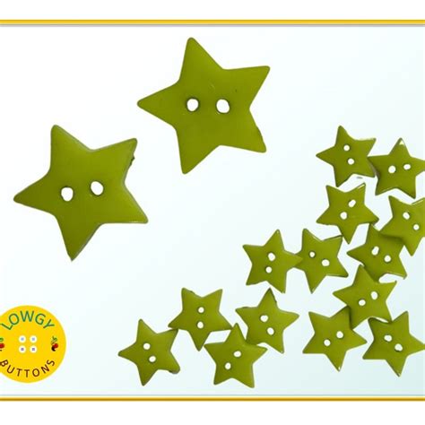 Star Shaped Buttons Etsy