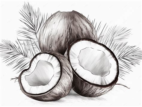 코코넛과 나뭇가지 색칠하기 라인 아트 코코넛 Png 일러스트 및 이미지 에 대한 무료 다운로드 Pngtree