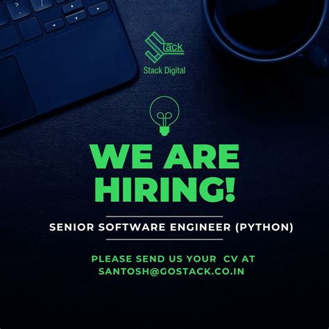 Stack Digital On Linkedin Hiring Senior Software Engineer Python Trade Finance Sector Were