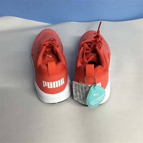 Puma Unisex Runners Size 55 Ukred White Nwts
