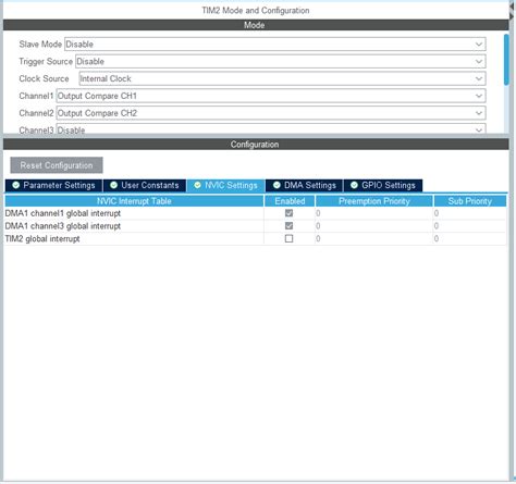 Solved Nucleo G431kb Tim2 Output Compare Dma When Does