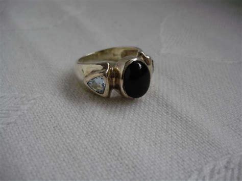 Prsten ONYX AKVAMARIN Srebro