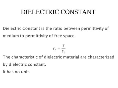 Capacitor With A Dielectric Ppt