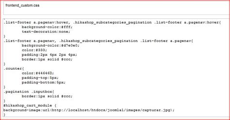hikashop cart module background image hikashop