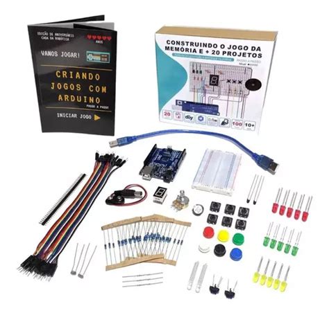Kit Iniciante Para Arduino C Tutorial Livro Criando Jogos
