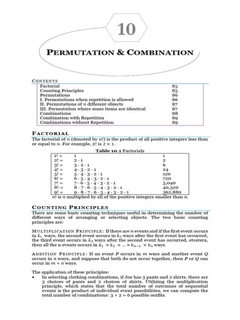 Permutation And Combination Pdf Permutation Combinatorics