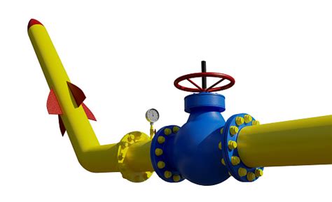 위기 무기로 변하는 가스 파이프 유럽의 에너지 안보에 대한 위협의 개념 흰색 배경에 고립 된 3d 그림 노르에 대한 스톡 사진 및 기타 이미지 Istock