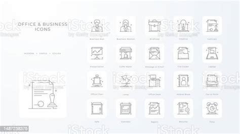 비즈니스 및 사무실 아이콘 컬렉션은 검은색 윤곽선 스타일입니다 팀 관리 커뮤니케이션 전략 팀워크 조직 네트워크 벡터 그림 개념에