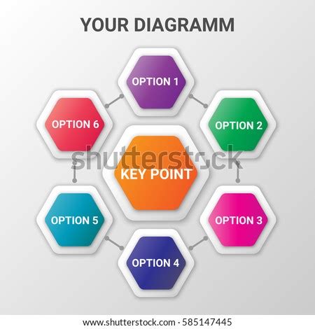 Vector Infographic Diagram Chart Key Point Stock Vector Royalty Free 585147445 Shutterstock