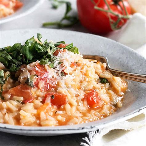 Tomato Basil Risotto Seasons And Suppers
