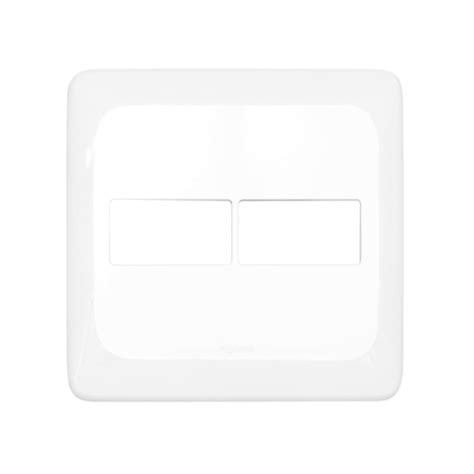 Placa Com Suporte 4x4 Dois Módulos Branco Pial Pop Pial Legrand