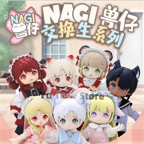 Nagi Bjd 블라인드 박스 교환 학생 시리즈 애니메이션 피규어 서프라이즈 미스터리 추측 가방 모델 티몬