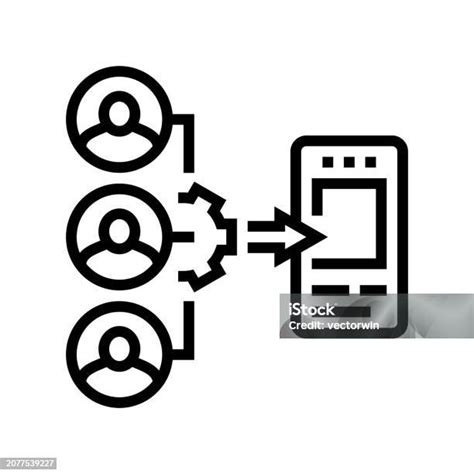 게릴라 테스트 Ux Ui 디자인 선 아이콘 벡터 일러스트 레이 션 0명에 대한 스톡 벡터 아트 및 기타 이미지 0명 디자인