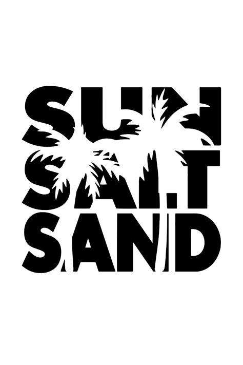 Sun Salt Sand Svg T Shirt Logo Design Shirt Print Design Shirt Logo Design