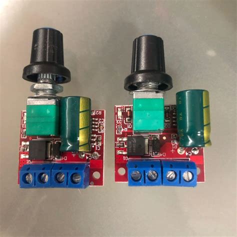 Mini DC Motor PWM Speed Controller 5A 4 5V 35V Speed Control Switch LED Dimmer Computers Tech