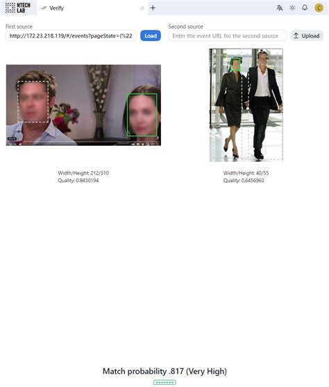 Verify Two Objects FindFace Multi Documentation