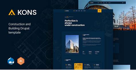 Kons Construction And Building Drupal 8 Theme Download Now