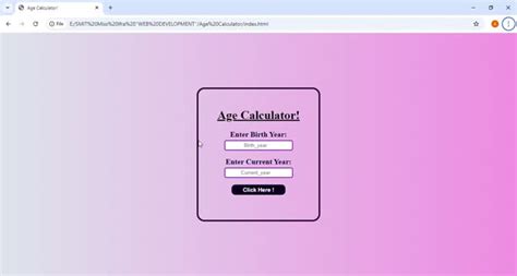 Amna Khan On Linkedin Thanksmissifrashamim Javascript Agecalculator Smitwebdevelopment