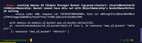 InvalidBucketAclWithObjectOwnership Issue Cloudposse Terraform Aws Cloudtrail S Bucket