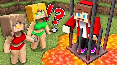 Jj S Girl And Mikey S Girl Trapped Jj In Minecraft Maizen Youtube