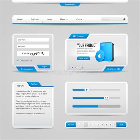 Ui Scroll Bar Stock Illustrations 461 Ui Scroll Bar Stock