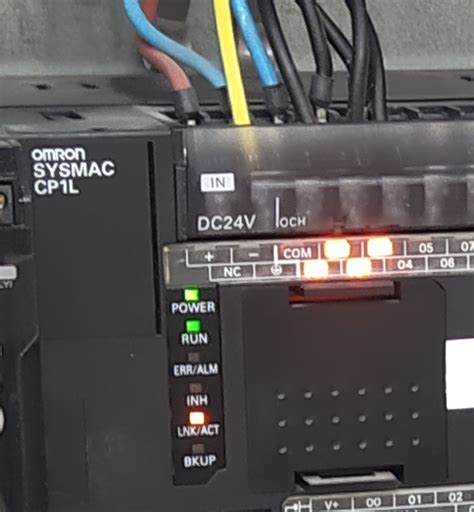 Omron Sysmac Cp1l Input Red Light Plctalk Interactive Q And A