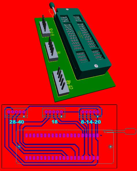 PICKIT3 ICSP Adapter PCB Electronics Projects Circuits