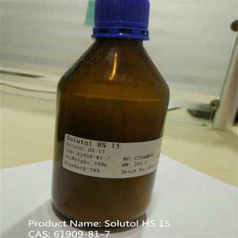 Solutol Hs 15 61909 81 7 Purity 98 500gbottle China